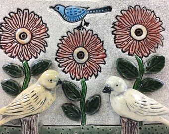 Ceramic tile art | Etsy