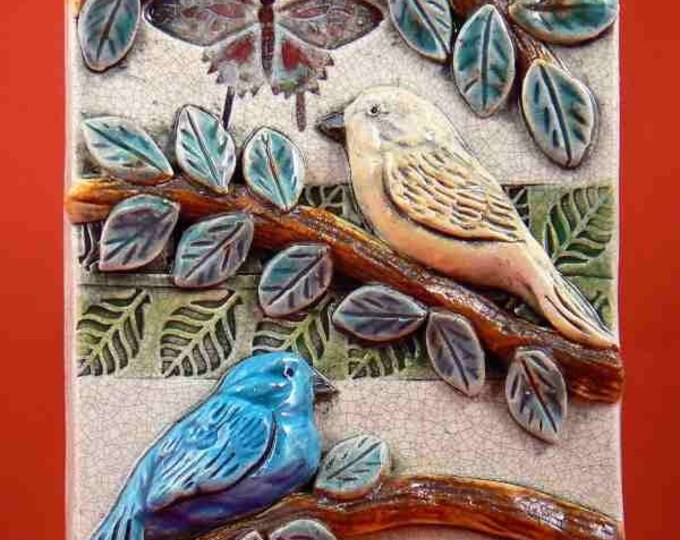 Ceramic Tile, Birds - Etsy