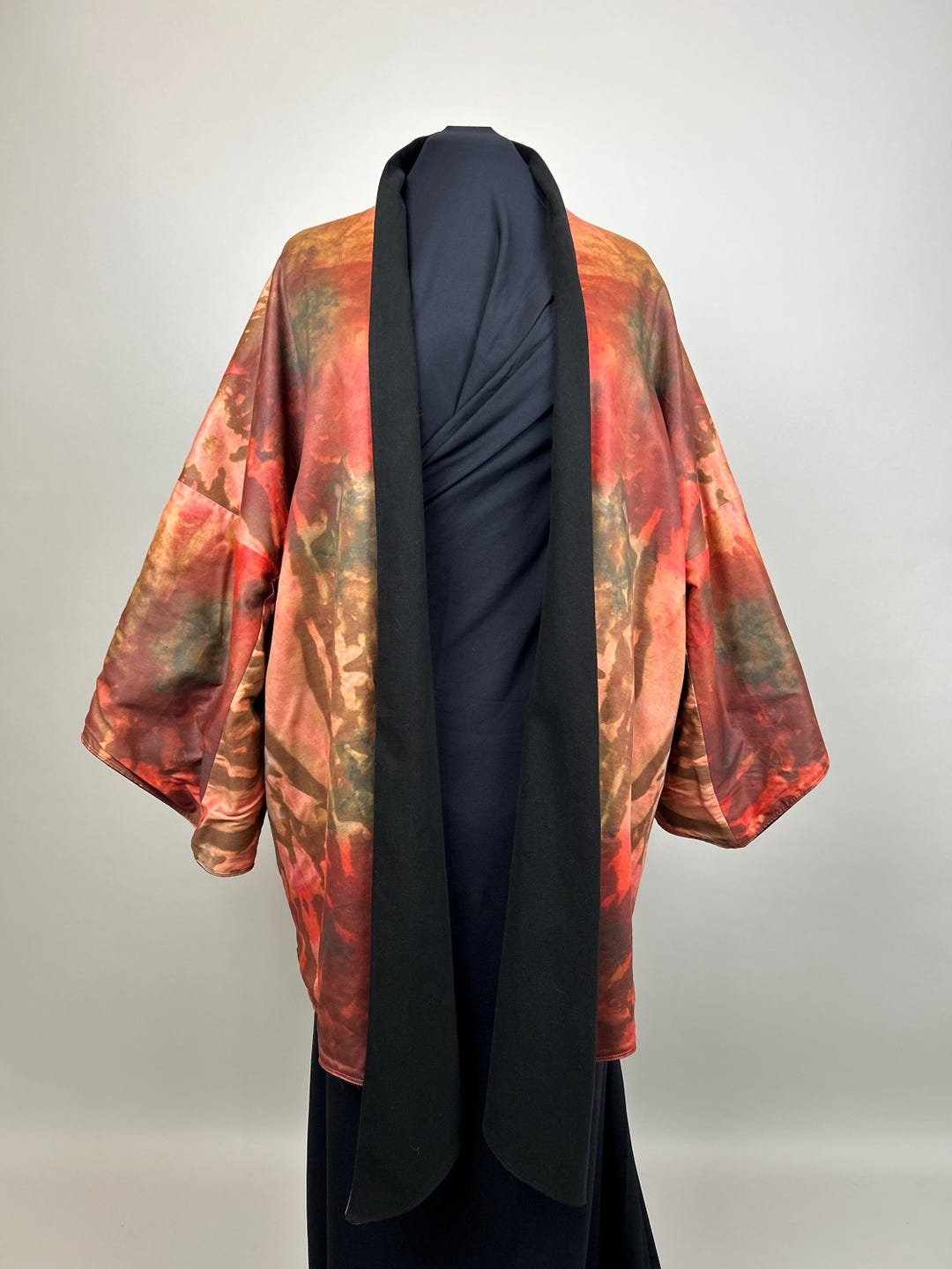 Kimono Denim Reversible Zero Waste. Handmade. Unisex. - Etsy