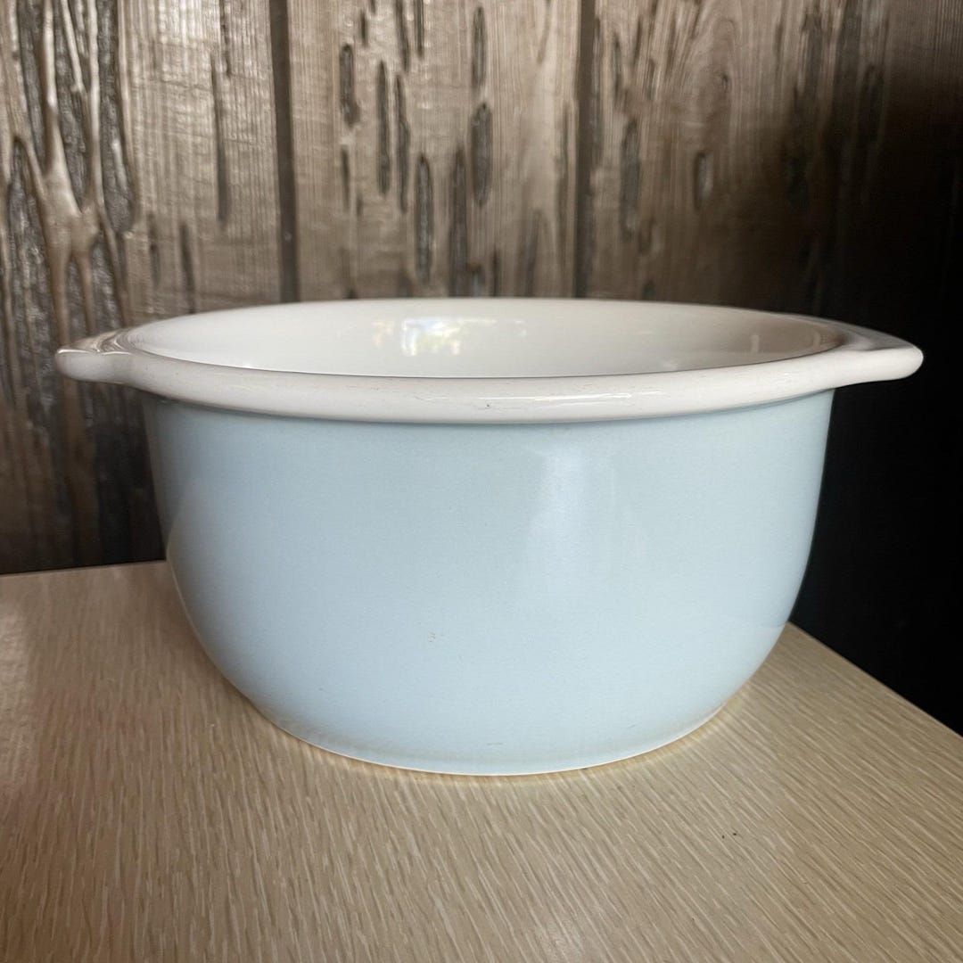 Corning Ware Stoneware Light Blue 1.5 Qt Casserole No Lid/ Mixing Bowl ...