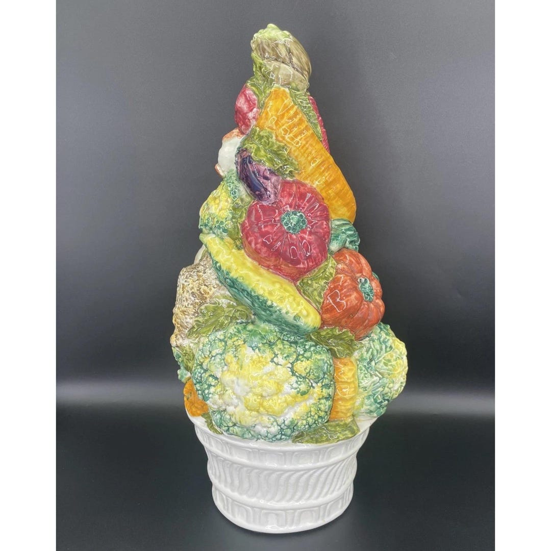 Vtg MCM Ceramic Vegetable Topiary Handpainted 15.75"h-retro 50s ...