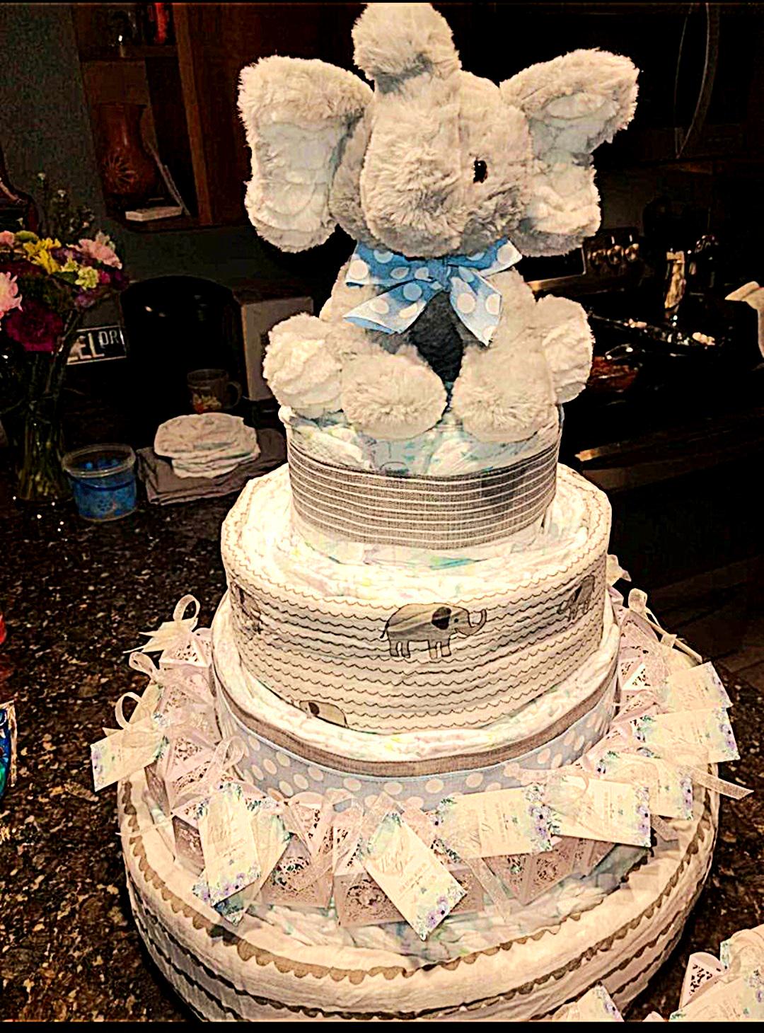 Diaper Cake, Washcloth Cake, Themed Diaper Cake, - Etsy
