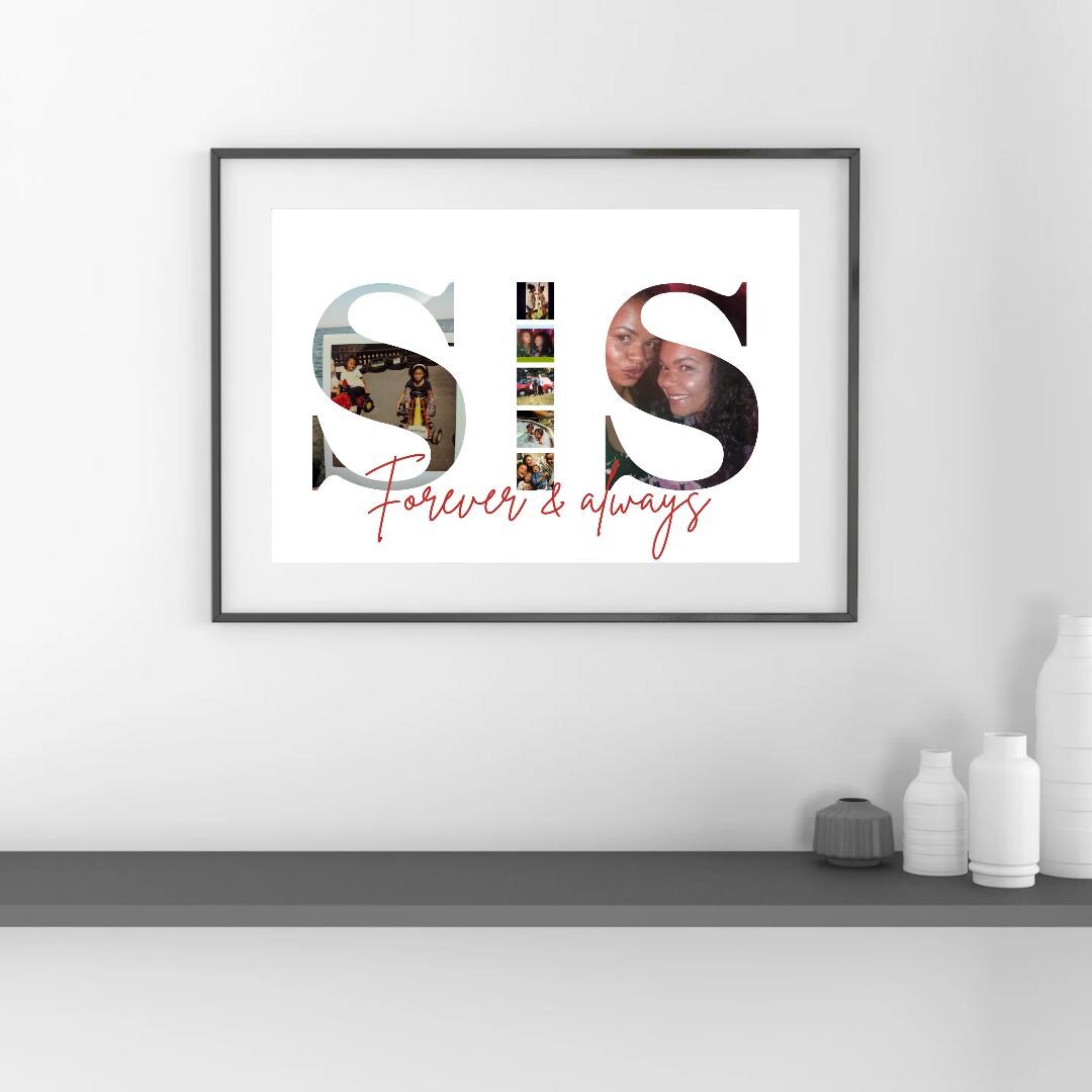 Sisters Photo Frame, Personalized Brother Frame, Sister Photo Collage ...