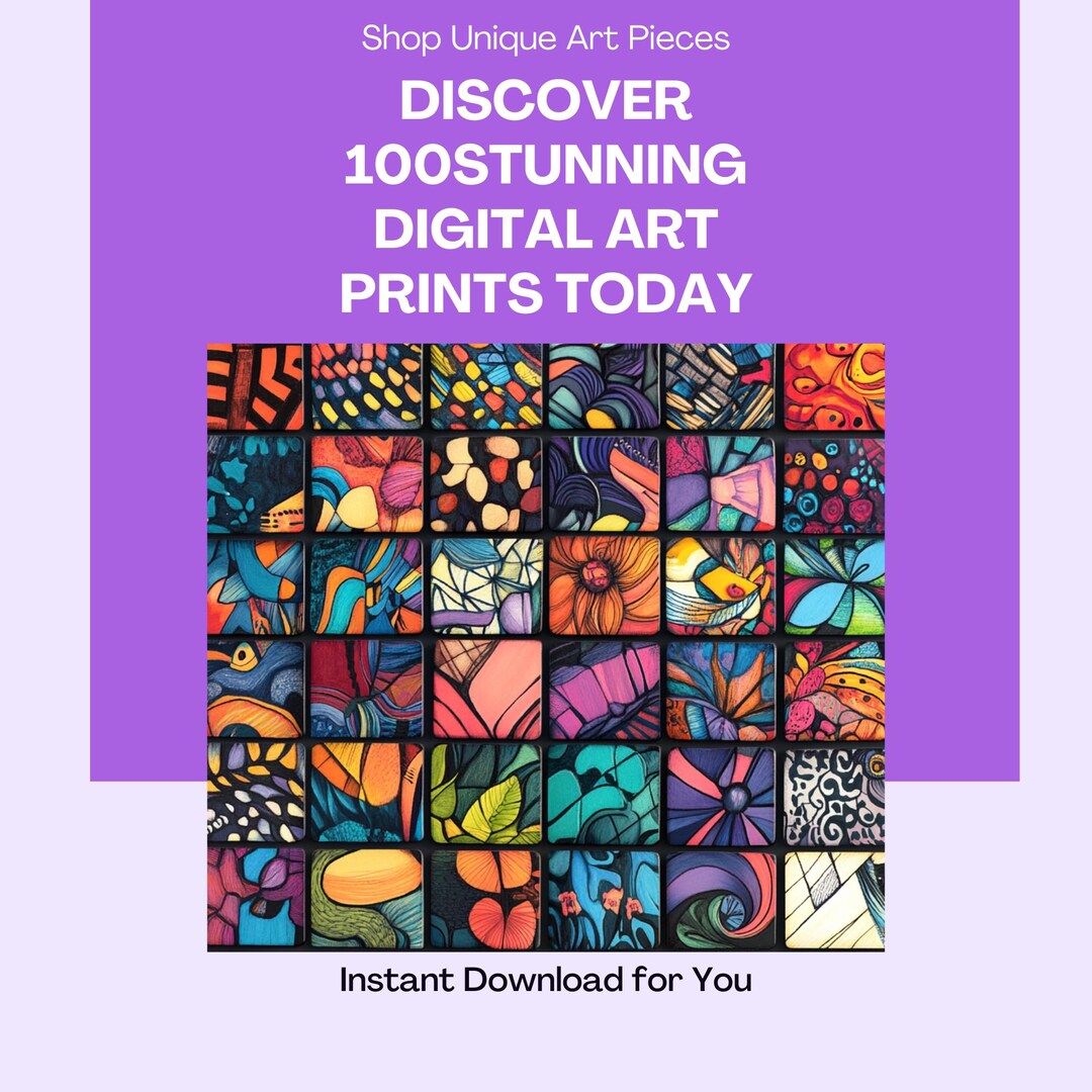 Epic 100-piece Futuristic Art Collection: Transform Your Space With ...