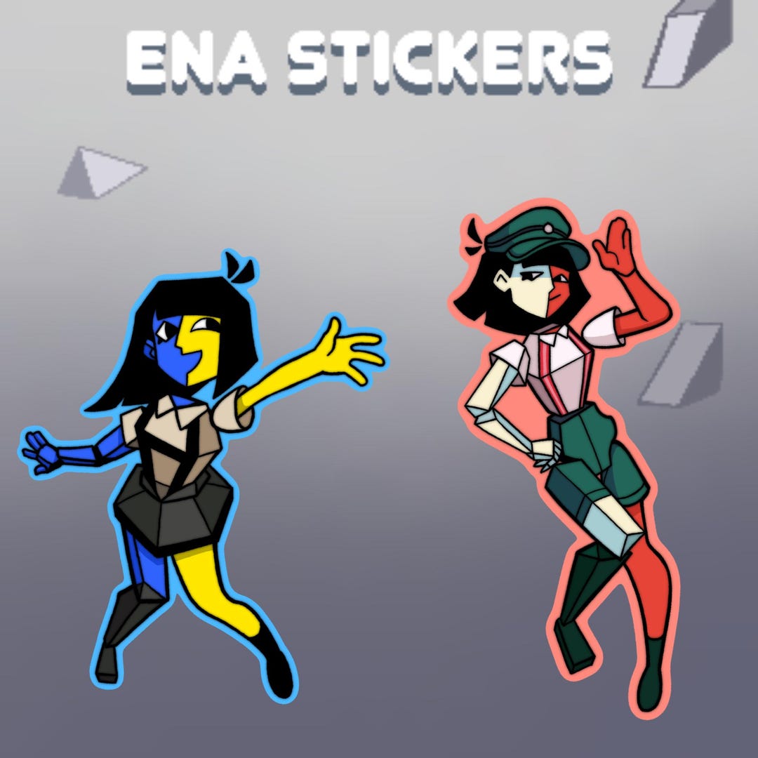 ENA Glitter Stickers: Dream BBQ Ena, Waterproof Vinyl - Etsy
