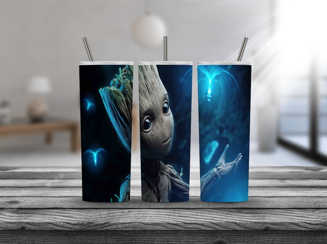 Baby Groot Marvel Guardians of the Galaxy 20oz Tumbler Wrap - Etsy