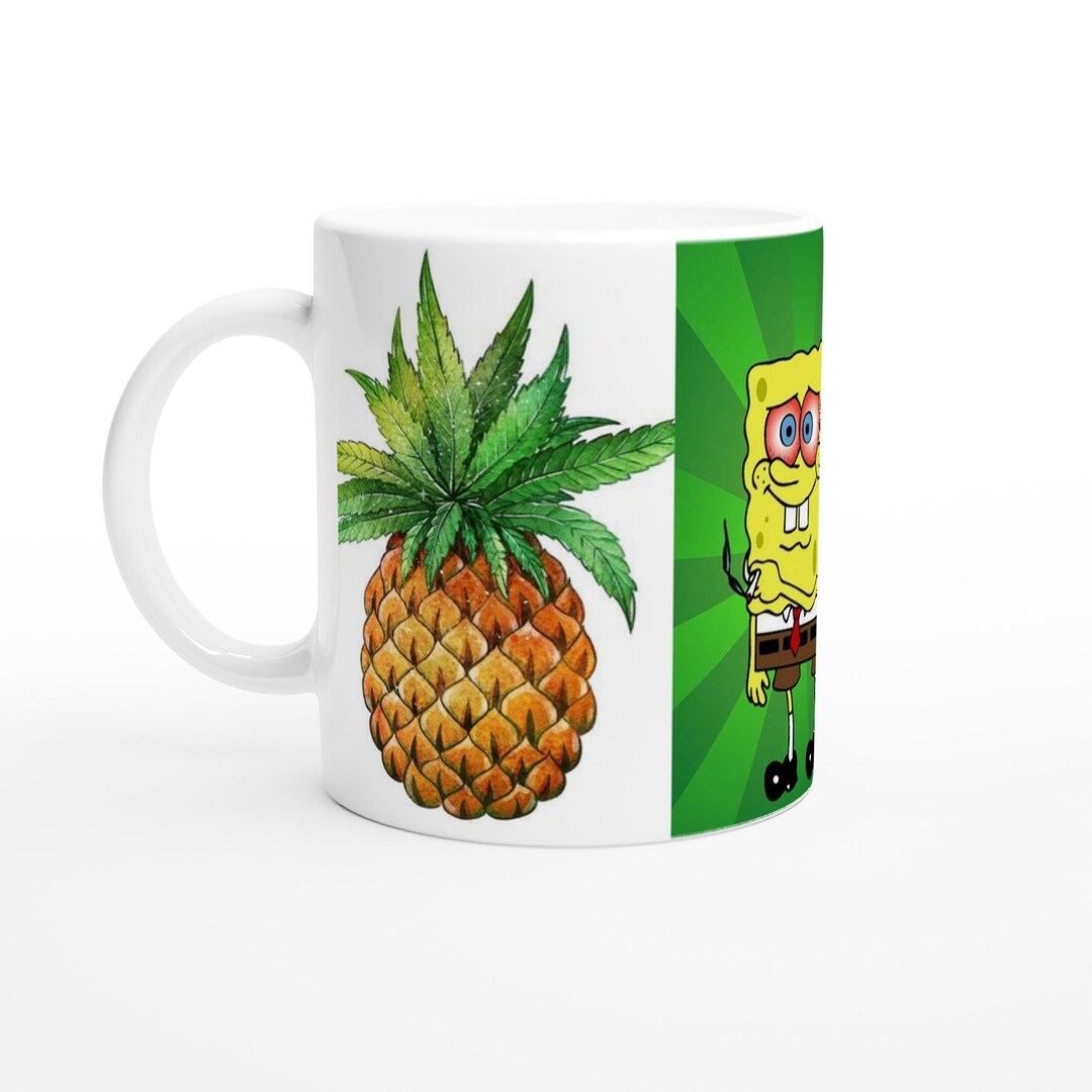Weed Spongebob Green Mug - Etsy
