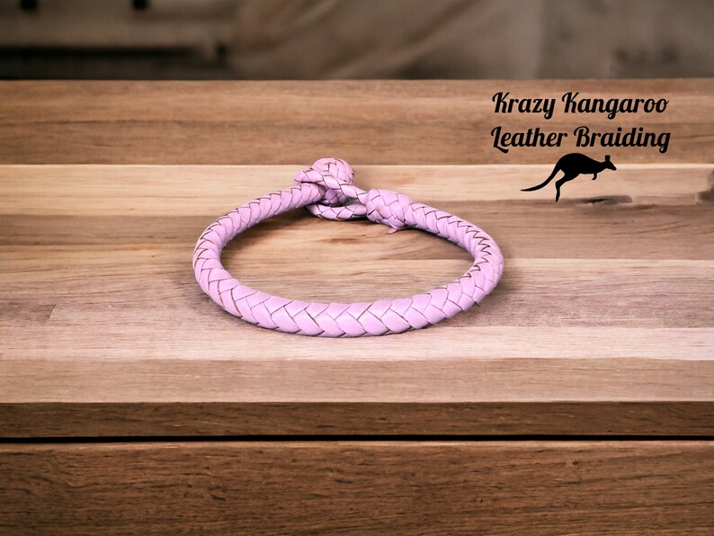 Lavender 8 Plait Kangaroo Bracelet With Button Loop Closure - Etsy