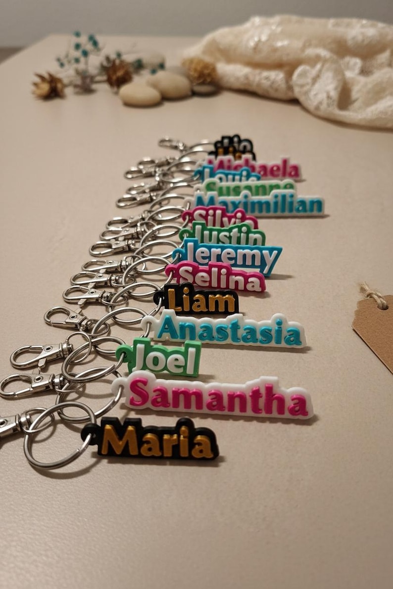 Digital Download STL File Keychain Personalized 3D Print for Download ...