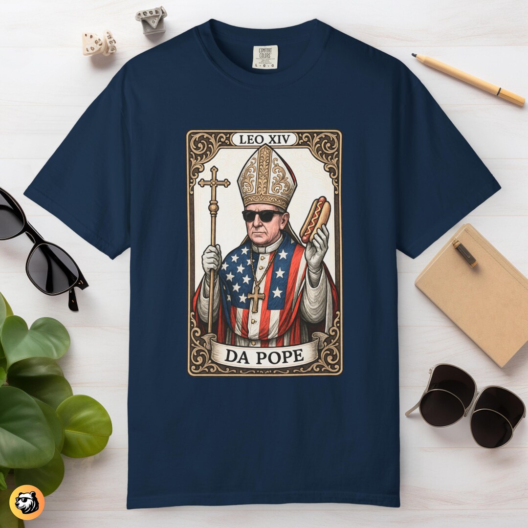 Da Pope Leo XIV T-shirt: Funny American Pope Meme, Comfort Colors Tee ...