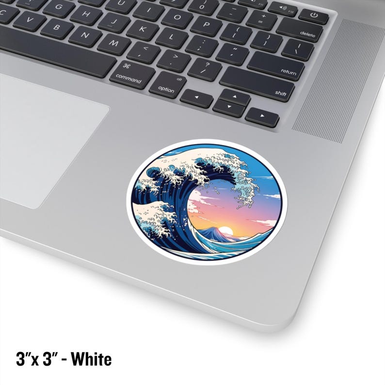 Great Wave off Kanagawa Sticker, Japanese Art, Hokusai Wave - Etsy
