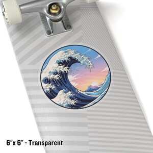 Japanese Wave Sticker, the Great Wave off Kanagawa, Japanese Art ...