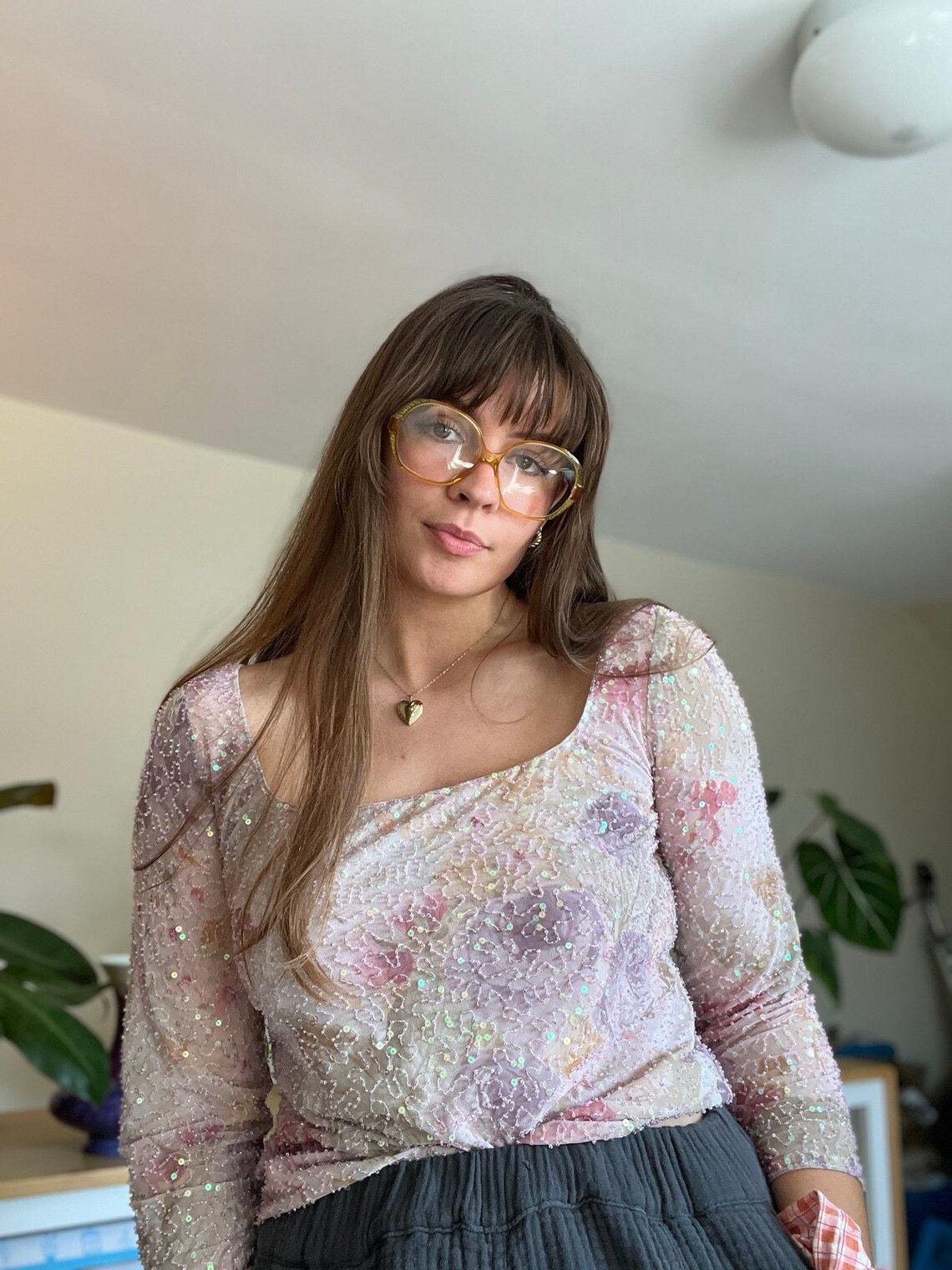 90's Beaded Top - Etsy