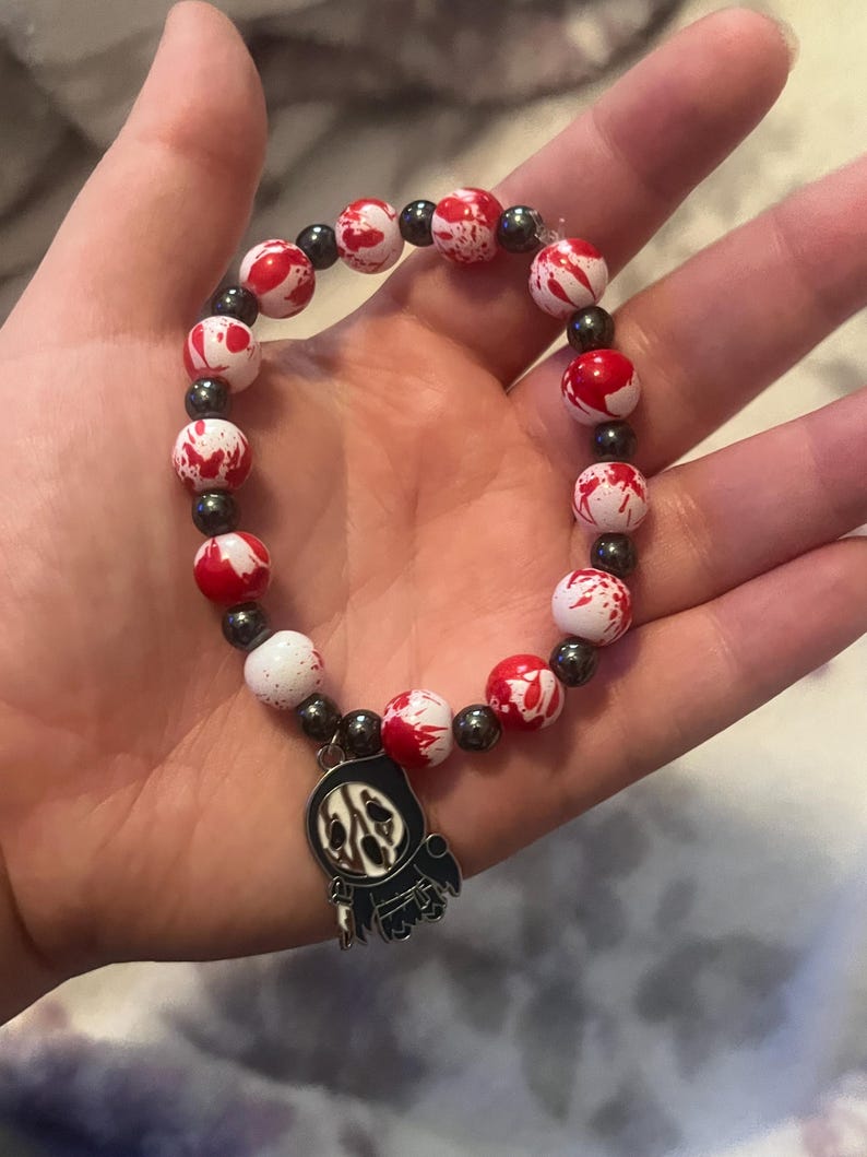 Gothic Scream Horror Charm Bracelet - Etsy