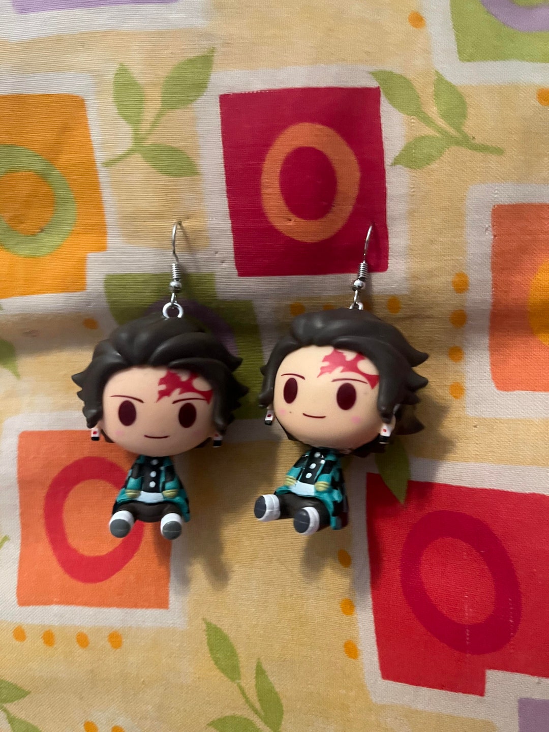 Demon Slayer Tanjiro Earrings - Etsy