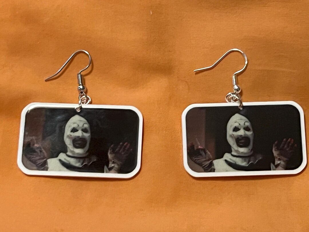Terrifier Art the Clown Goth Earrings - Etsy