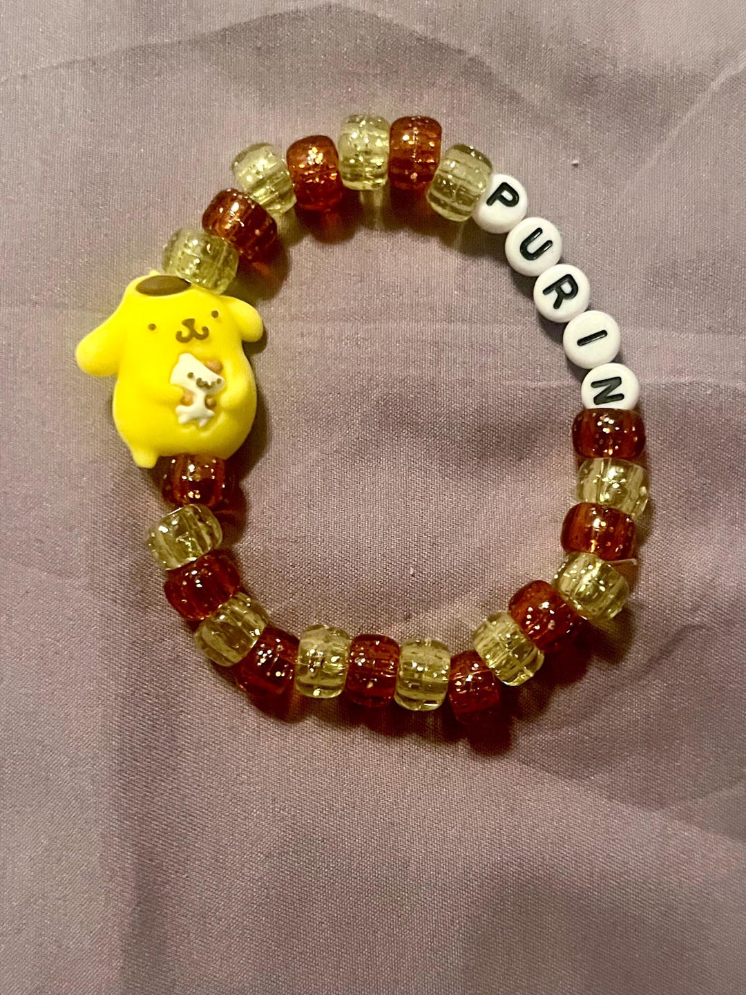 Sanrio Pom Pom Purin Kawaii Kidcore Kandi Bracelet Scenecore Fairy Kei ...