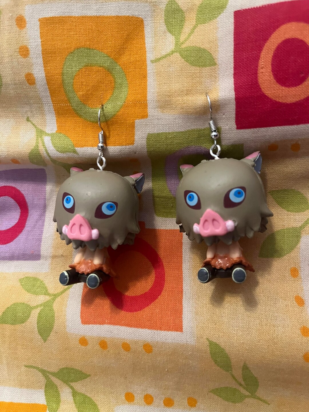Demon Slayer Inosuke Earrings - Etsy