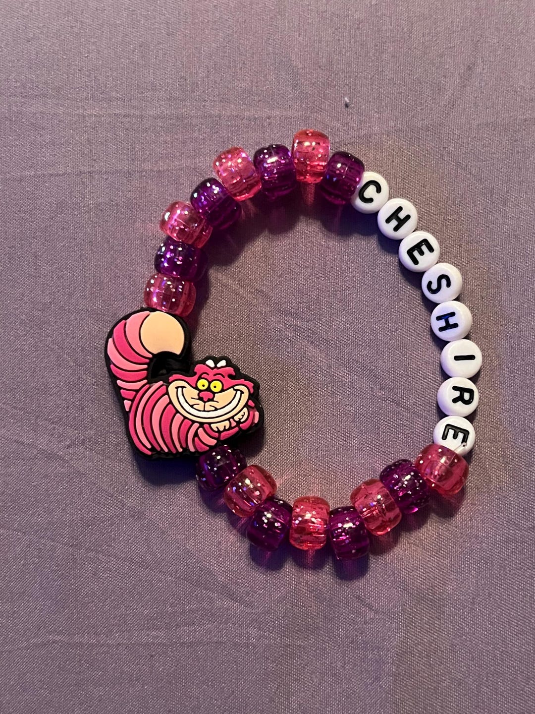 Alice in Wonderland Cheshire Cat Kidcore Scenecore Kandi Bracelet ...