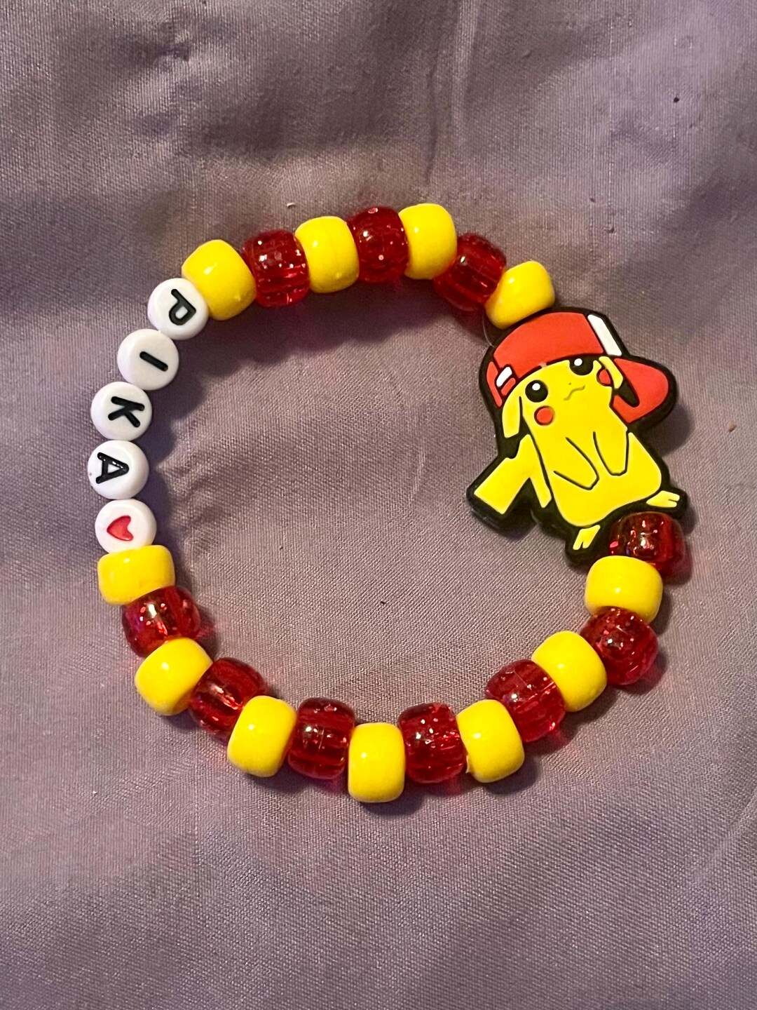 Pokémon Pikachu Kidcore Kandi Bracelet Scenecore Emo - Etsy