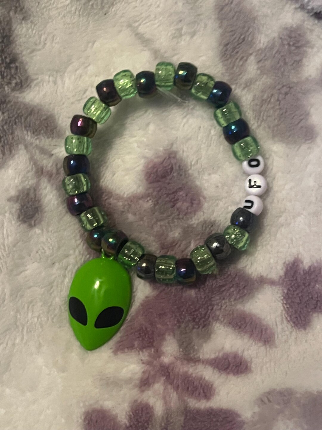 Alien Scenecore Emo Kandi Bracelet - Etsy