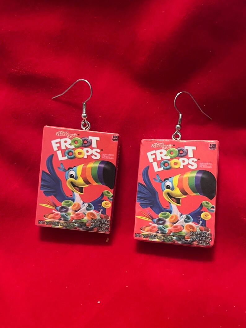 Clowncore Kidcore Froot Loops Funky Earrings - Etsy