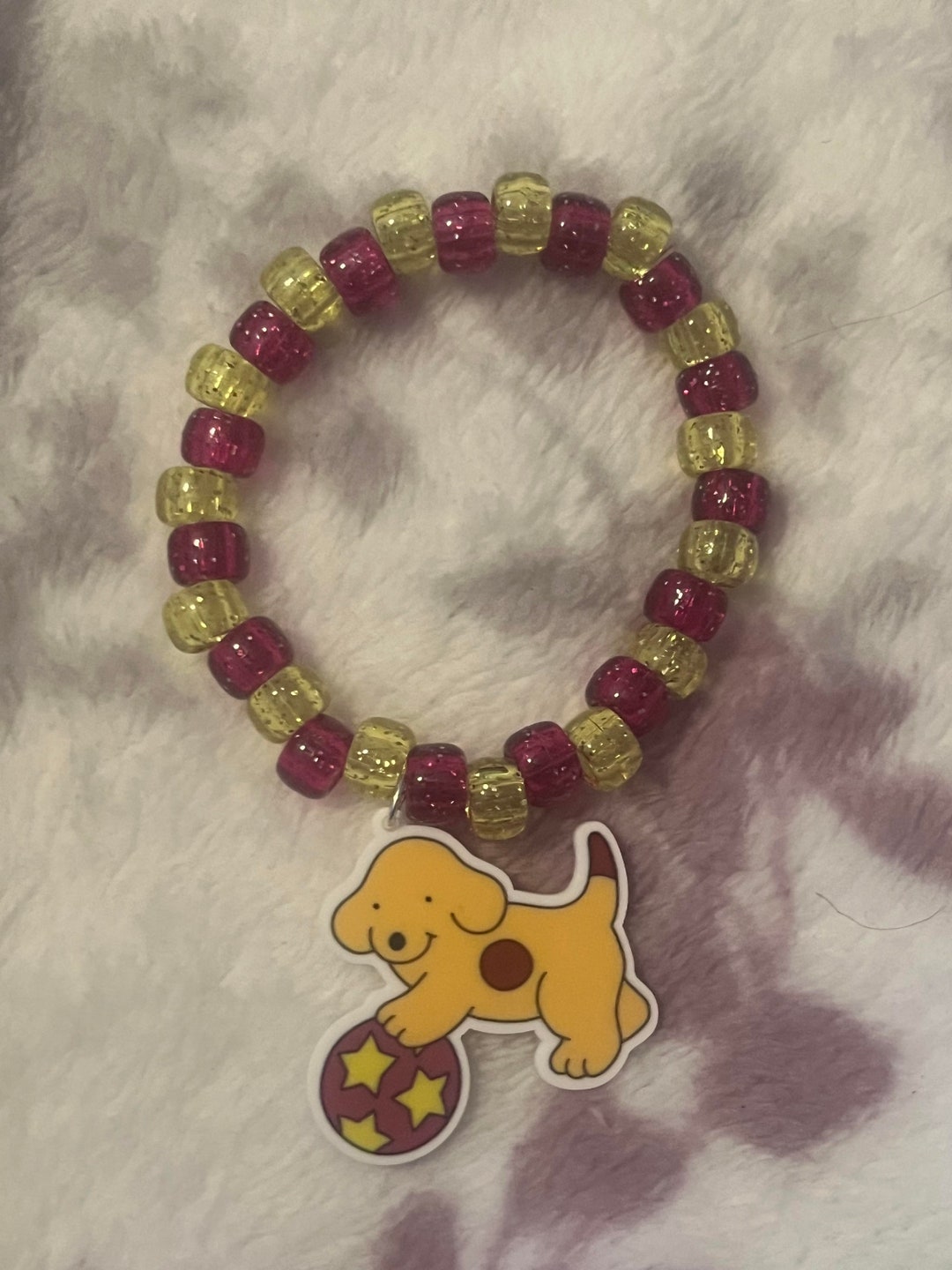 Kandi Kidcore Dog Bracelet - Etsy