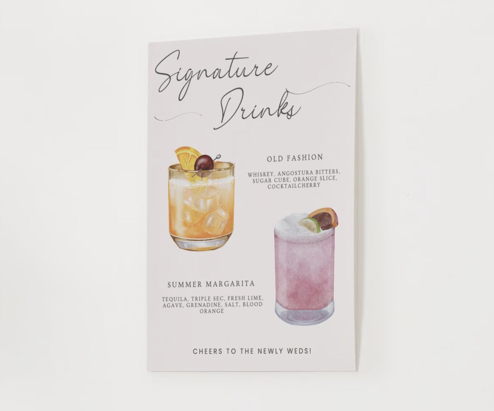 Easy to Edit Signature Cocktail Sign - Etsy