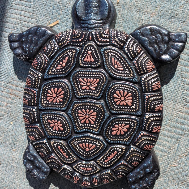 Painted Turtle Rock - Etsy