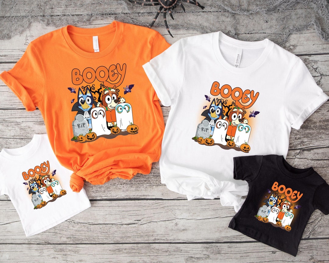 Booey Halloween Shirt, Bluey Halloween, Spooky Cartoon T-shirt, Witchy ...
