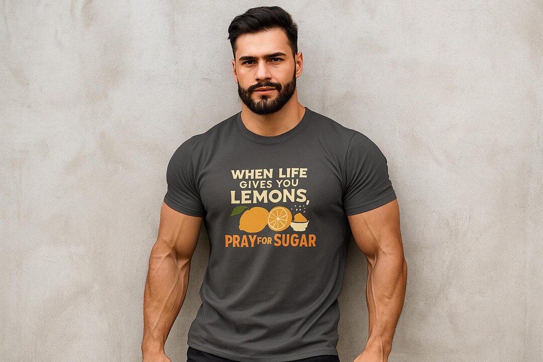 Funny Lemon Graphic Tee: Positive Vibes Humor Apparel - Etsy