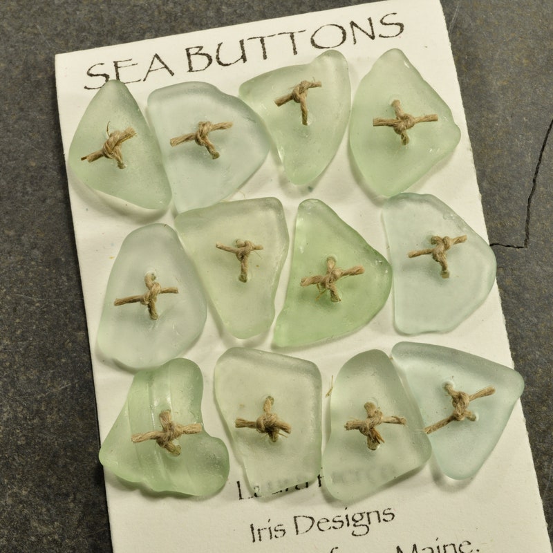 Sea Glass Buttons - Etsy