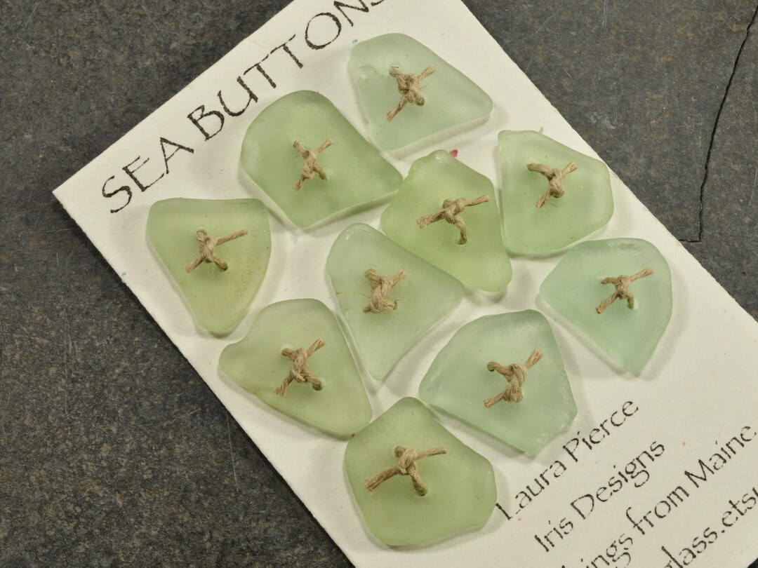So Beautiful a Set of Nine Sea Foam Green Natural Maine Sea Glass ...