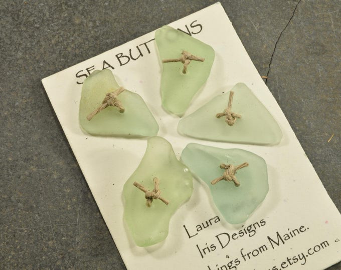 Five Sweet Sea Foam Triangles a Set of Five Unique Organic and Rustic ...