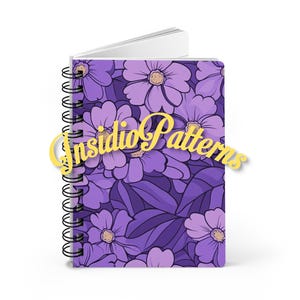 32 Groovy Violets Digital Paper - Seamless Groovy Violet Floral ...