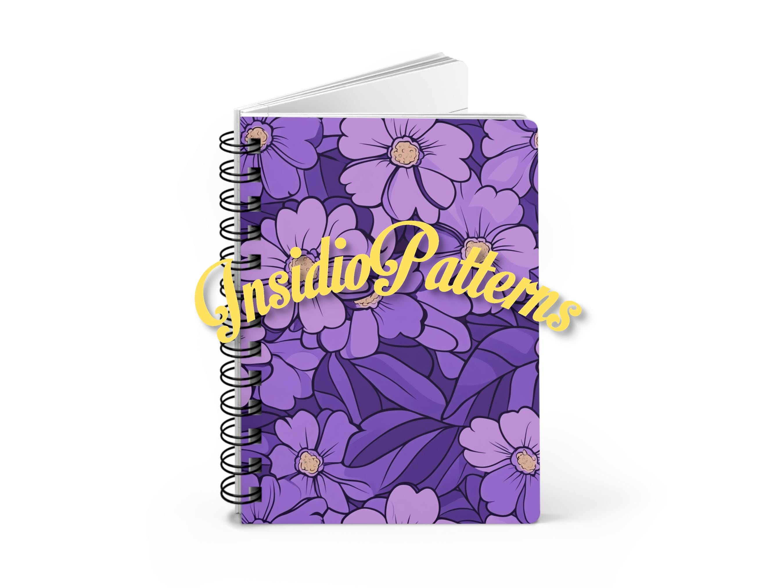32 Groovy Violets Digital Paper - Seamless Groovy Violet Floral ...