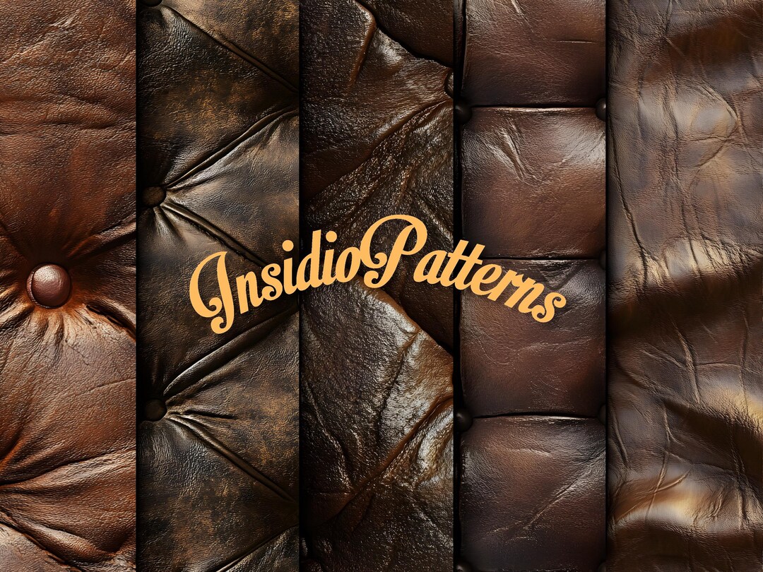 10 Leather Digital Paper Seamless Leather Patterns Instant Download ...