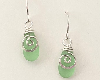 Mermaid Tear Drop Earrings | Etsy