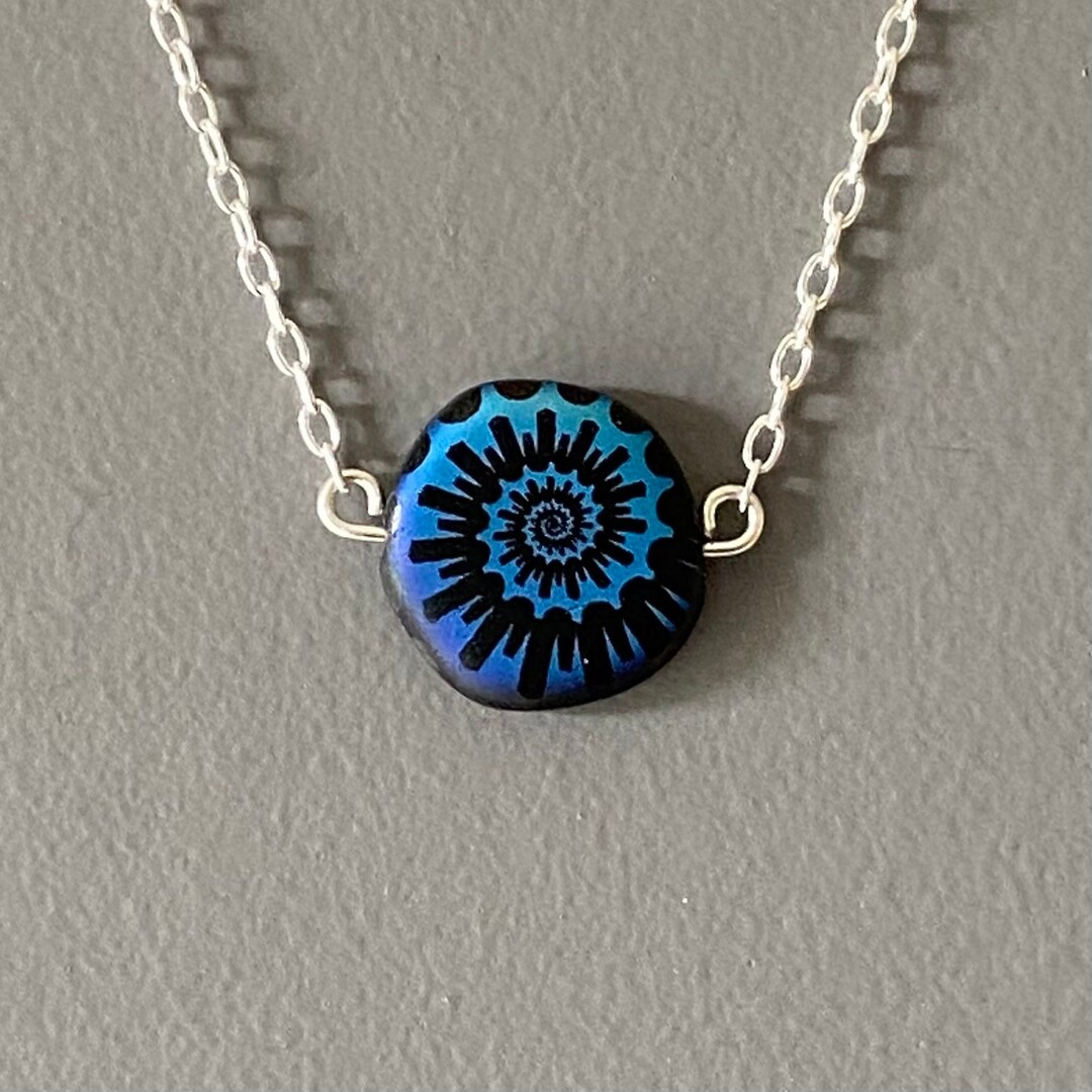 Sound Vibration Necklace, Choker Necklace, Laser Etched Glass Necklace ...