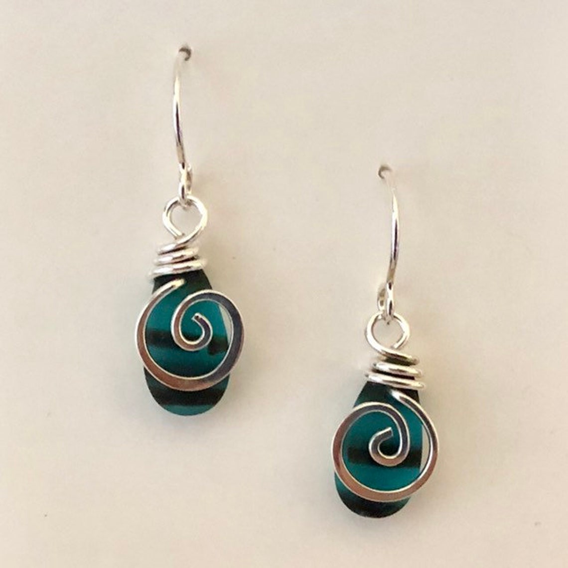 Mermaid Tear Drop Earrings - Etsy