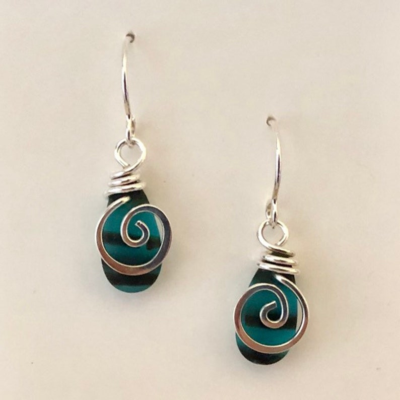 Mermaid Tear Drop Earrings - Etsy