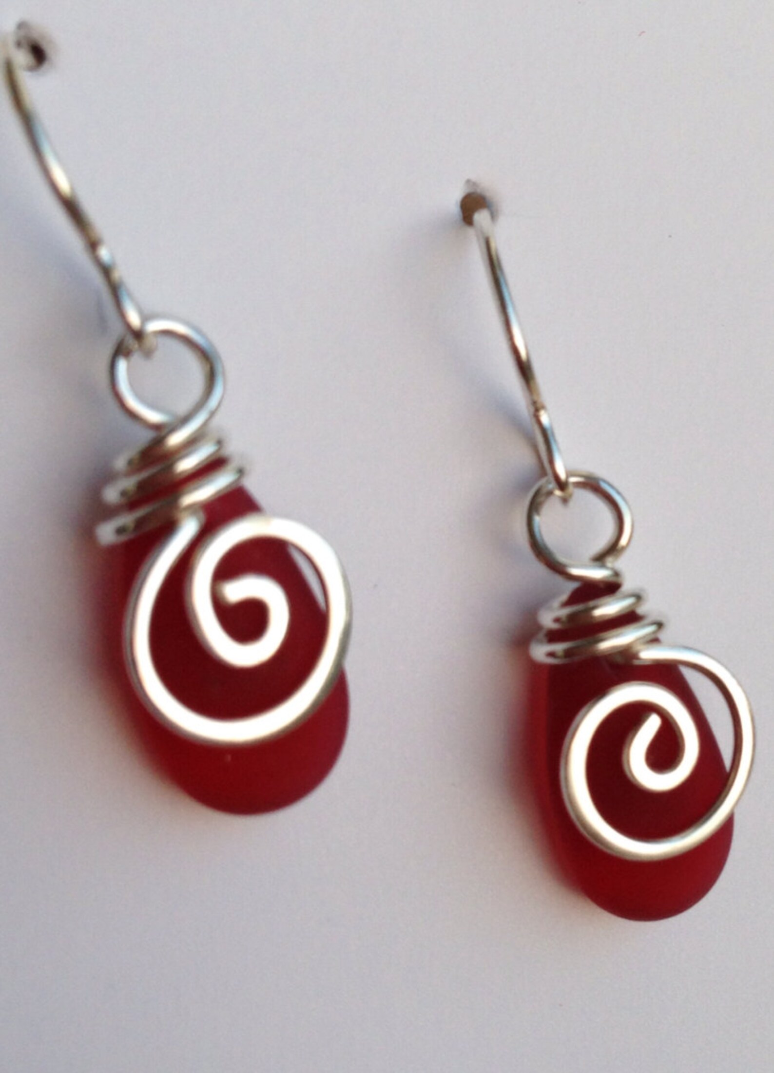 Mermaid Tear Drop Earrings - Etsy