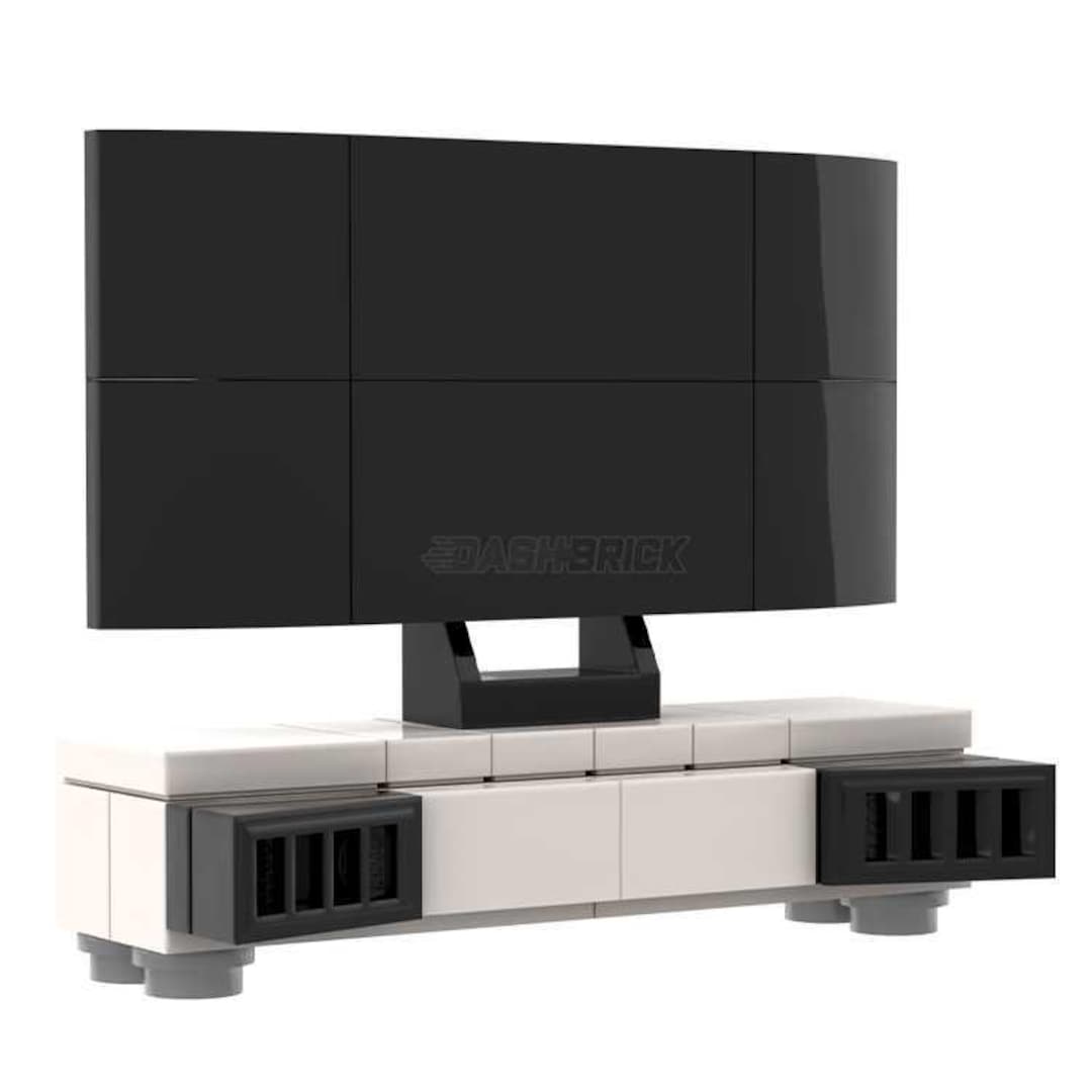 LEGO "big Screen" - Widescreen TV, Entertainment Unit, Speakers, White ...