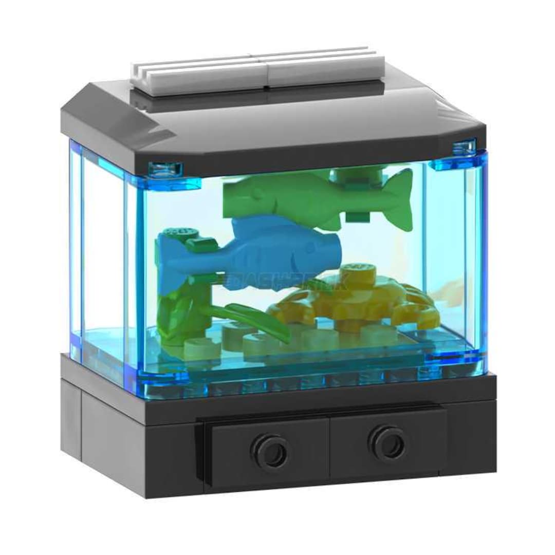 LEGO "tropical Fish Tank, Large" - Fish With Crab [minimoc] - Etsy