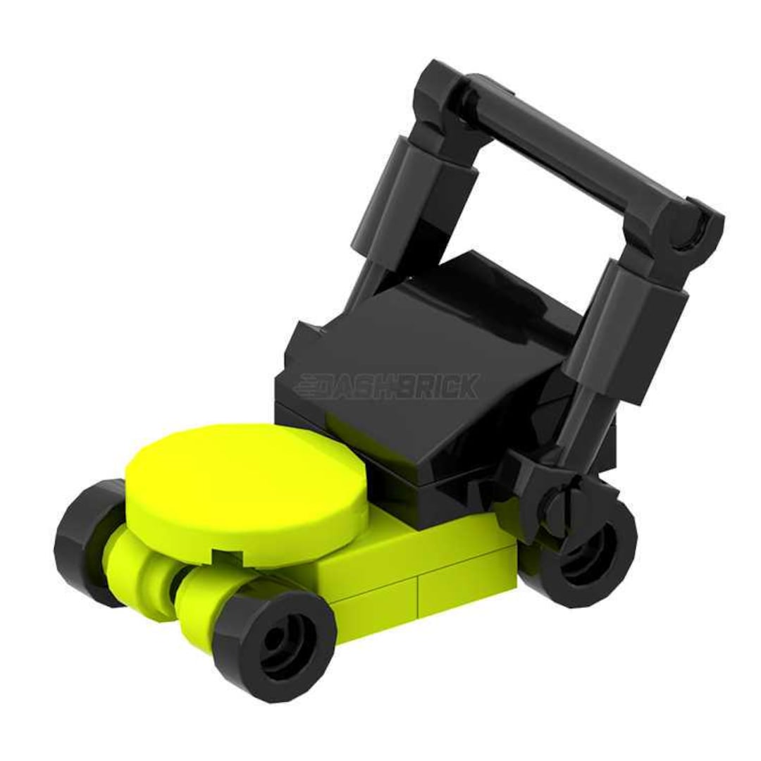 LEGO "lawn Mower" - With Grass Catcher, Lime [minimoc] - Etsy