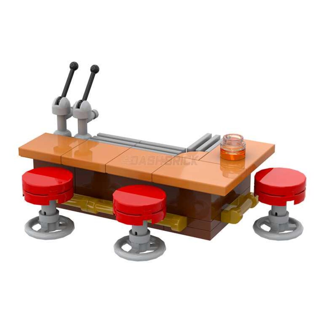 LEGO "brickhouse Bar" - Corner Bar, 3 Seats, Beer Taps [minimoc] - Etsy