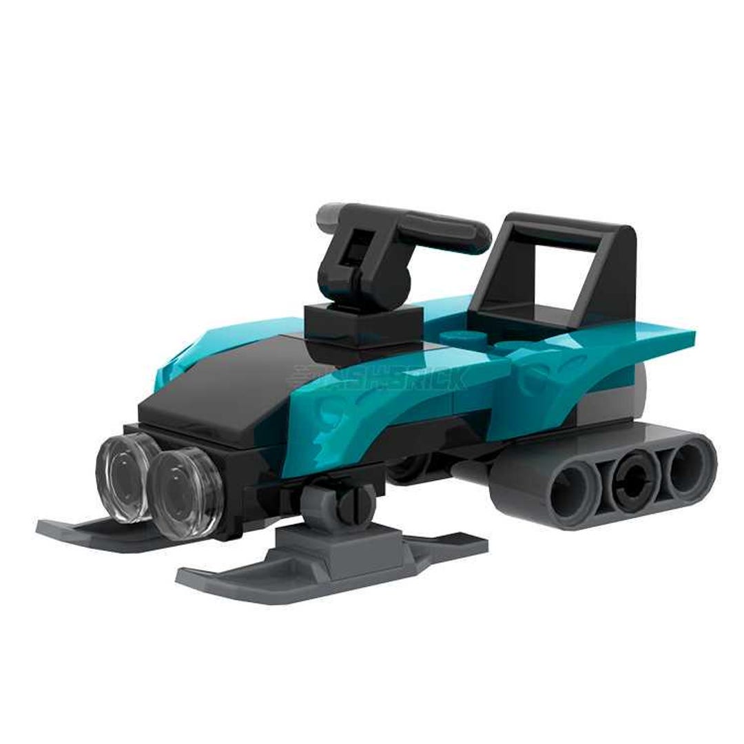LEGO "snowmobile" - Motor Sled, Dark Turquoise [minimoc] - Etsy