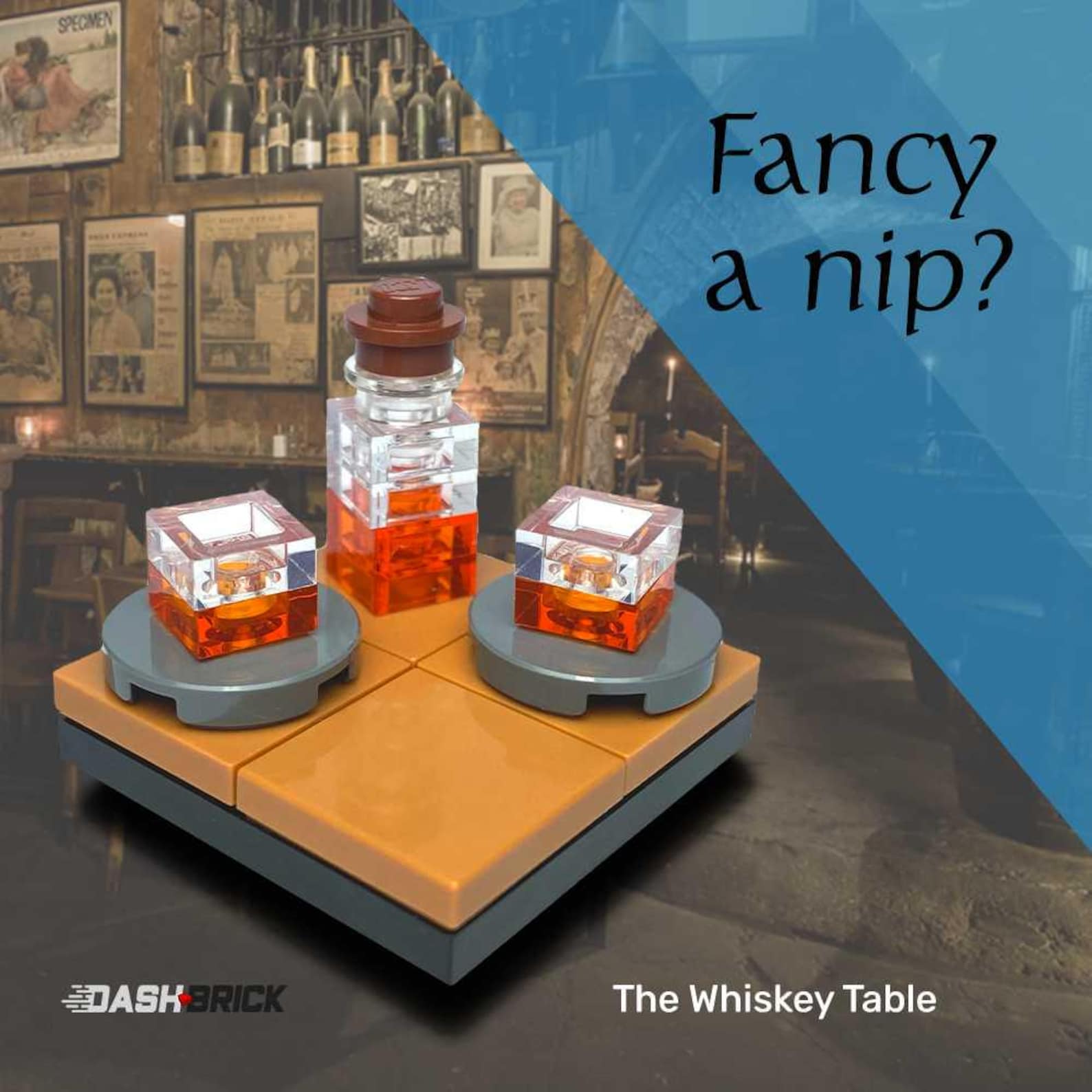 LEGO "the Whiskey Table" - Bottle, 2 Glasses [minimoc] - Etsy