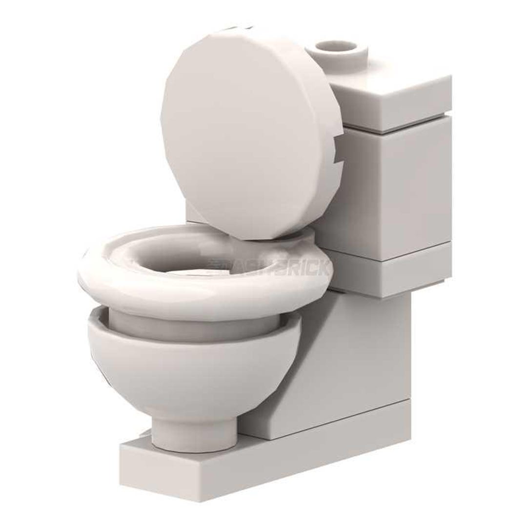 LEGO "porcelain Toilet" - Open + Closed Version [minimoc] - Etsy