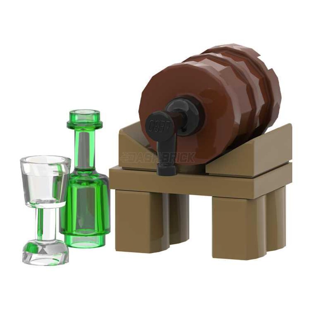 LEGO "wine Barrel" - Winery, Casting, Wine Tasting [minimoc] - Etsy